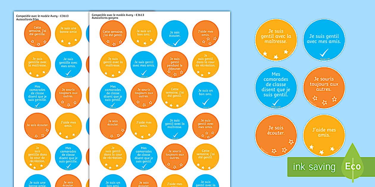 Autocollants : La gentillesse (teacher made) - Twinkl