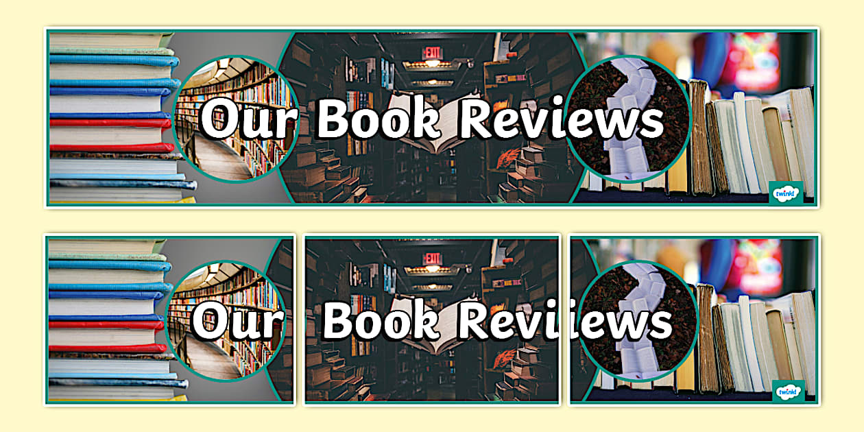 Our Book Reviews Photo Display Banner (teacher made)