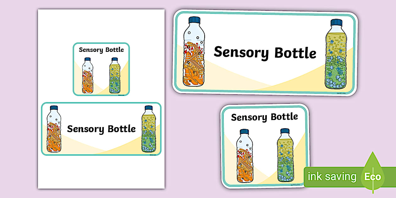 Sensory Bottle Labels (Teacher-Made) - Twinkl