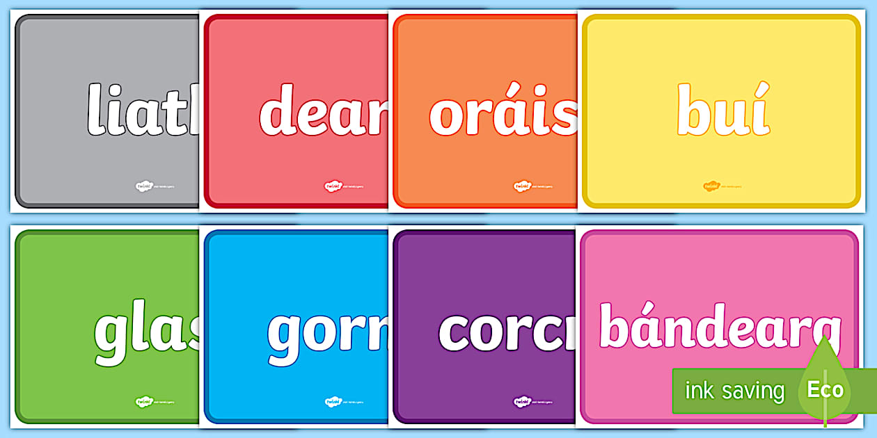 Pacáiste Taispeána: Dathanna (teacher made) - Twinkl