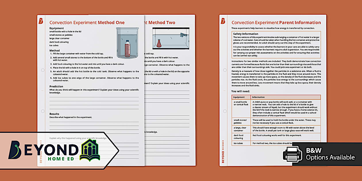Convection Experiments (Science Home Learning) - Twinkl