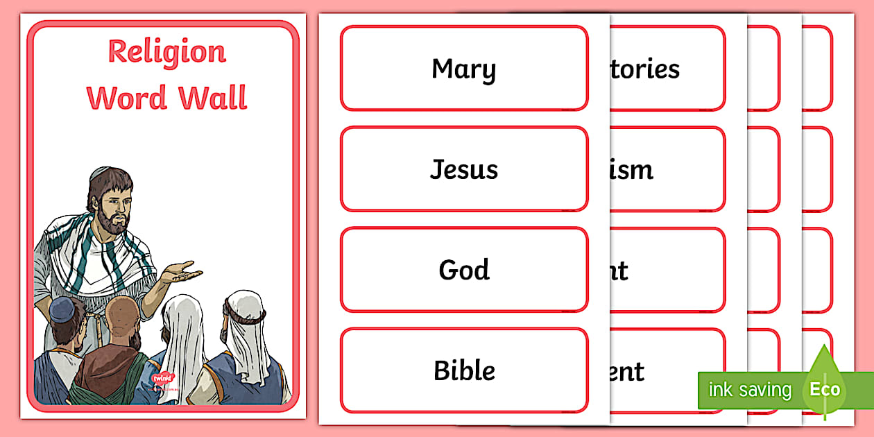 Catholic Religion Word Wall