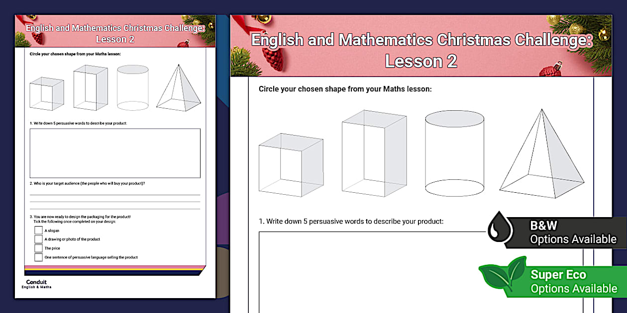 Maths And English Christmas Challenge | Twinkl Resources