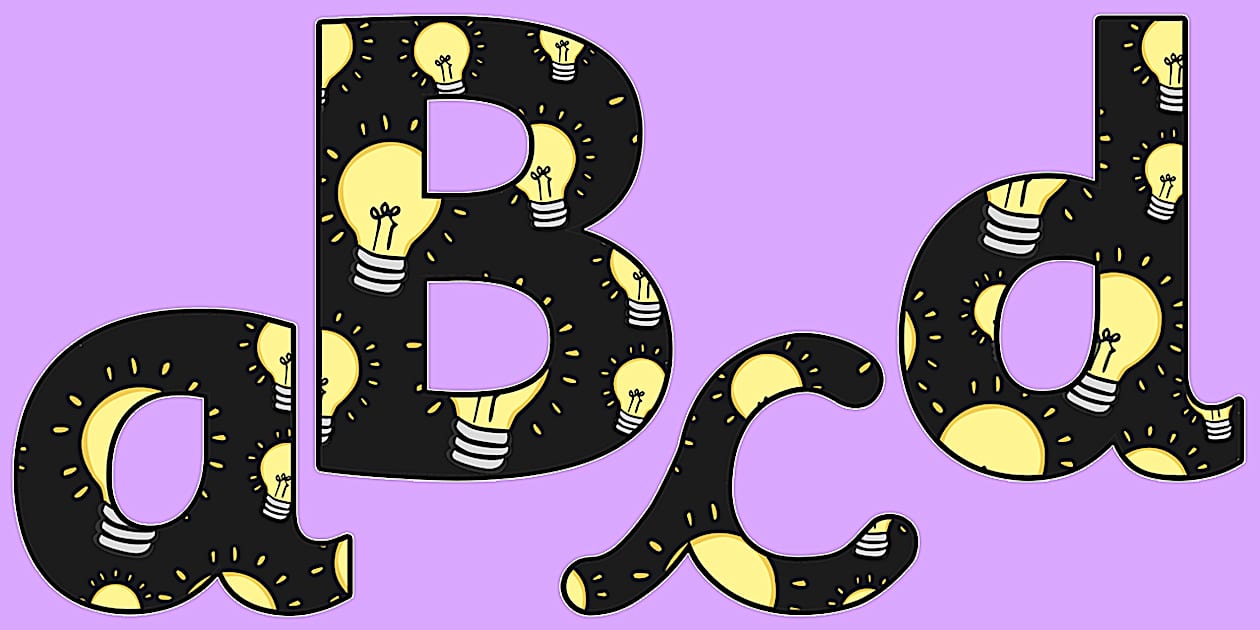 Light and Dark Themed Display Lettering-light and dark, themed lettering,