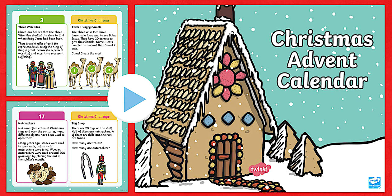 KS1 Maths Advent Calendar PowerPoint (teacher made) - Twinkl