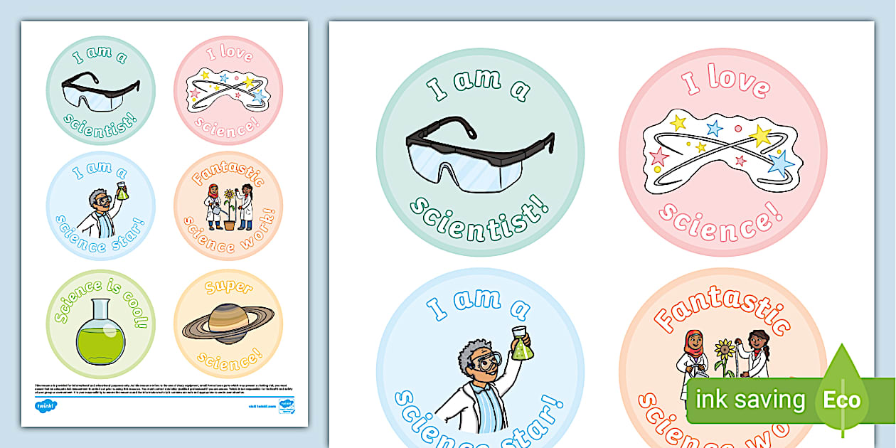 Scientist Reward Badges - KS1 (teacher made) - Twinkl