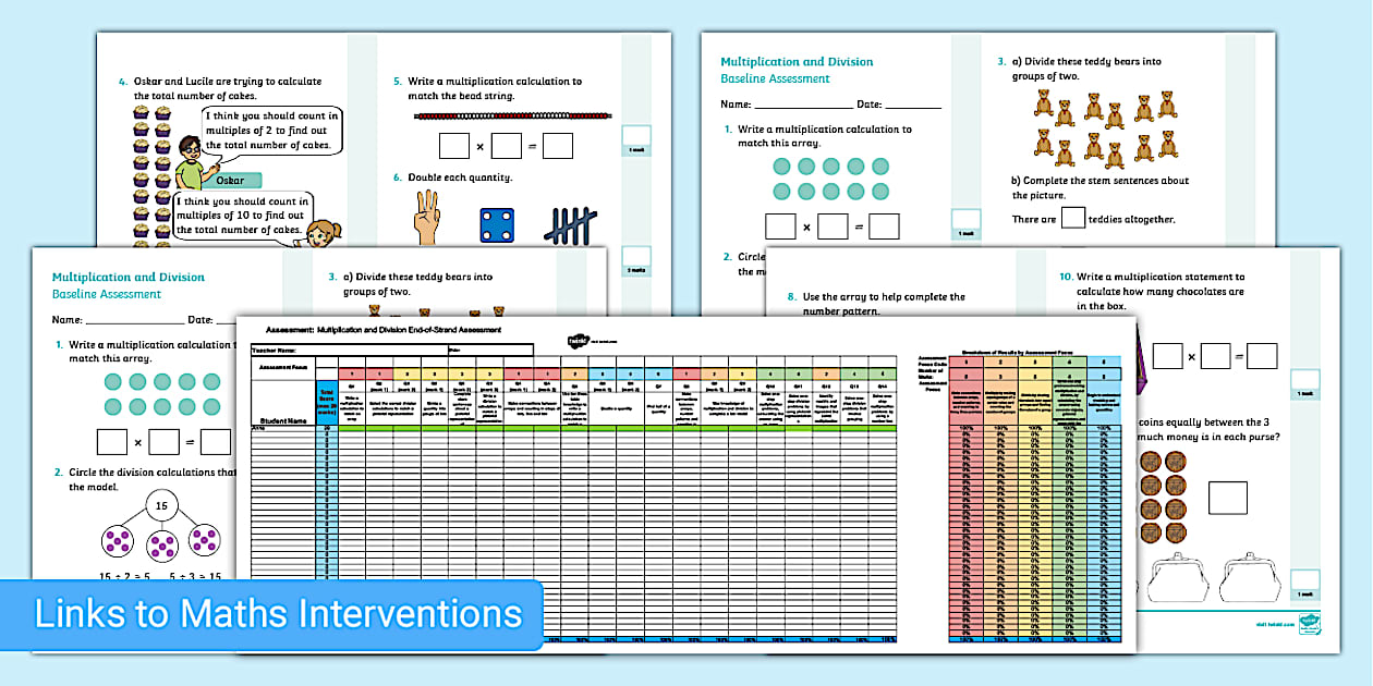 👉 Year 2 Multiplication and Division Baseline Assessment