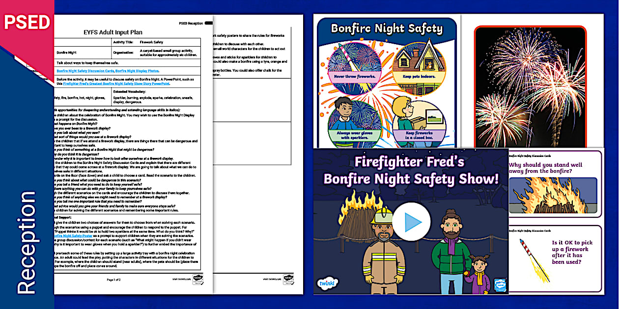 EYFS Firework Safety Adult Input Plan and Resource Pack