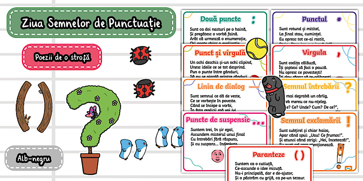 Semnele de punctuație – Poezii