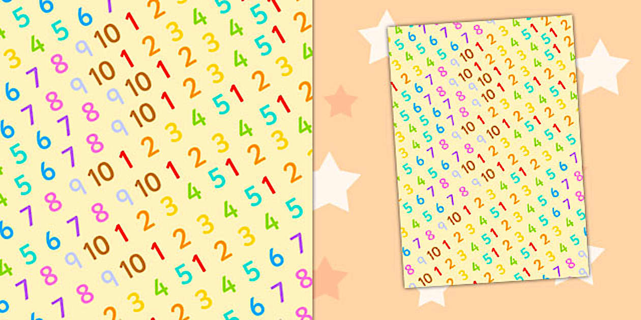 Number Themed A4 Sheet (teacher made) - Twinkl