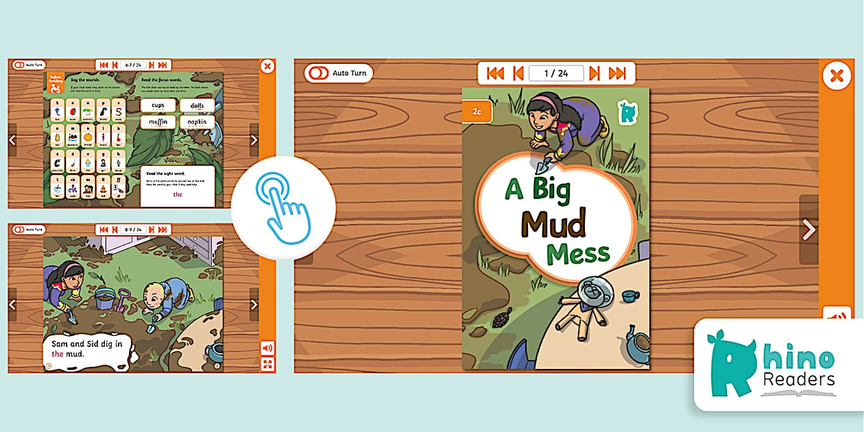 Level 2c Decodable Readers: A Big Mud Mess (teacher made)