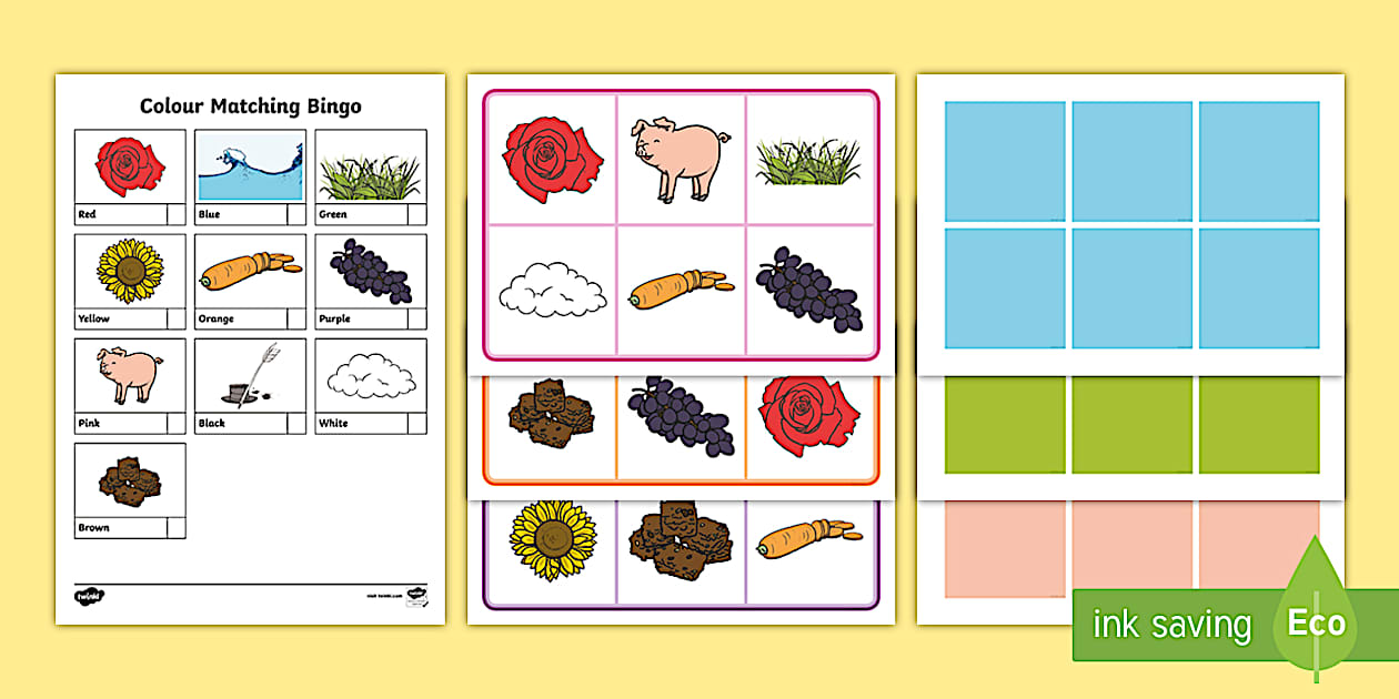 Colour Matching Bingo (teacher made) - Twinkl
