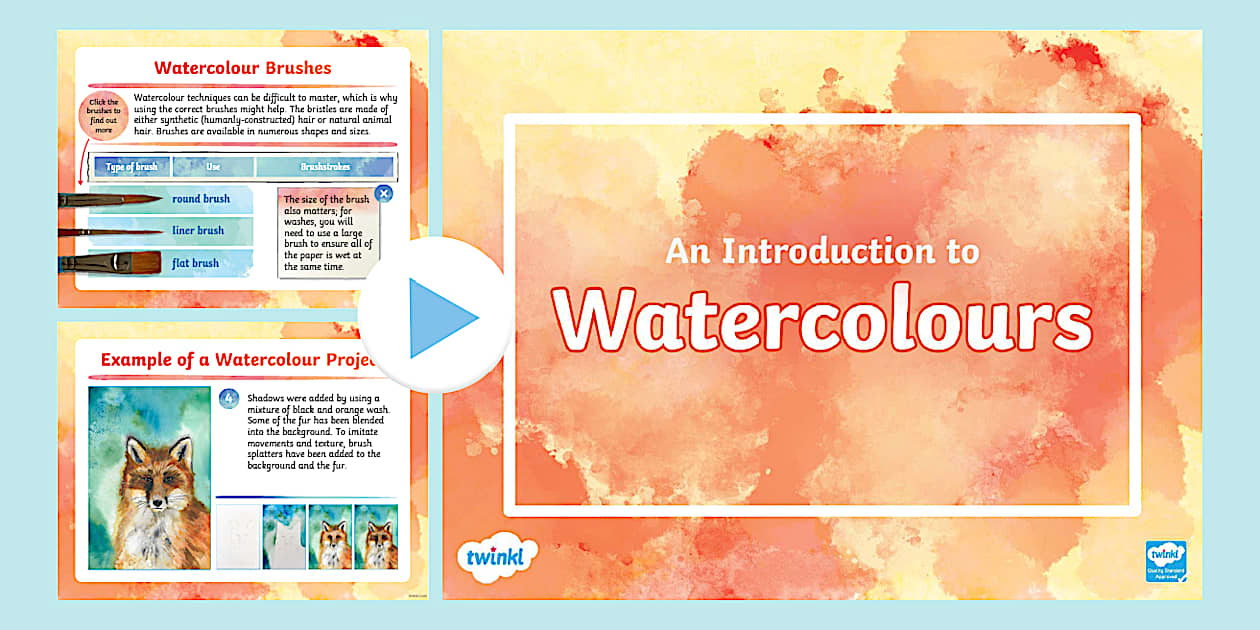 KS2 Art: An Introduction to Watercolours PowerPoint - Twinkl