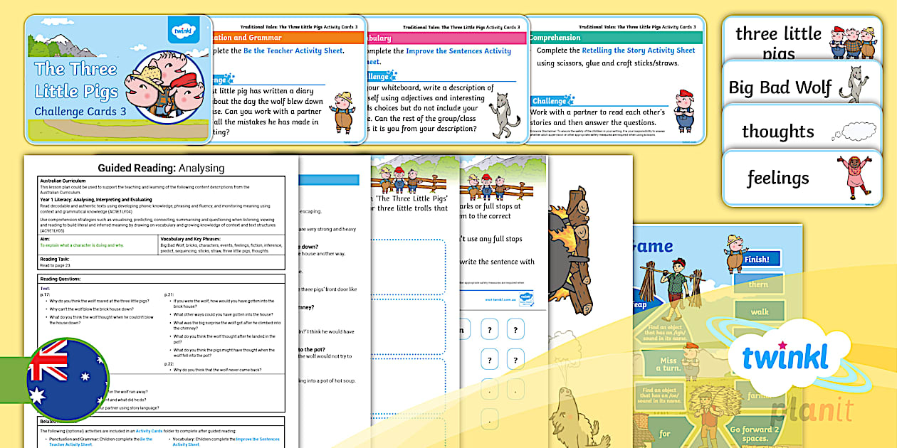 Year 1 The Three Little Pigs Guided Reading Session 3