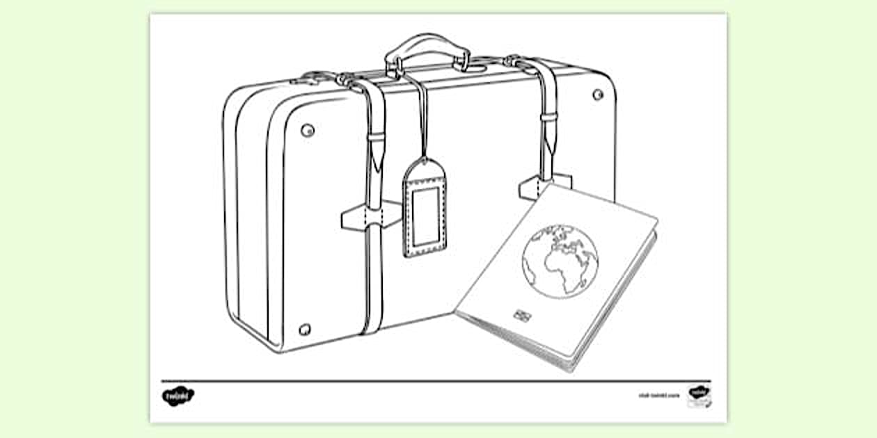 Travelling Colouring Sheet (teacher made) - Twinkl