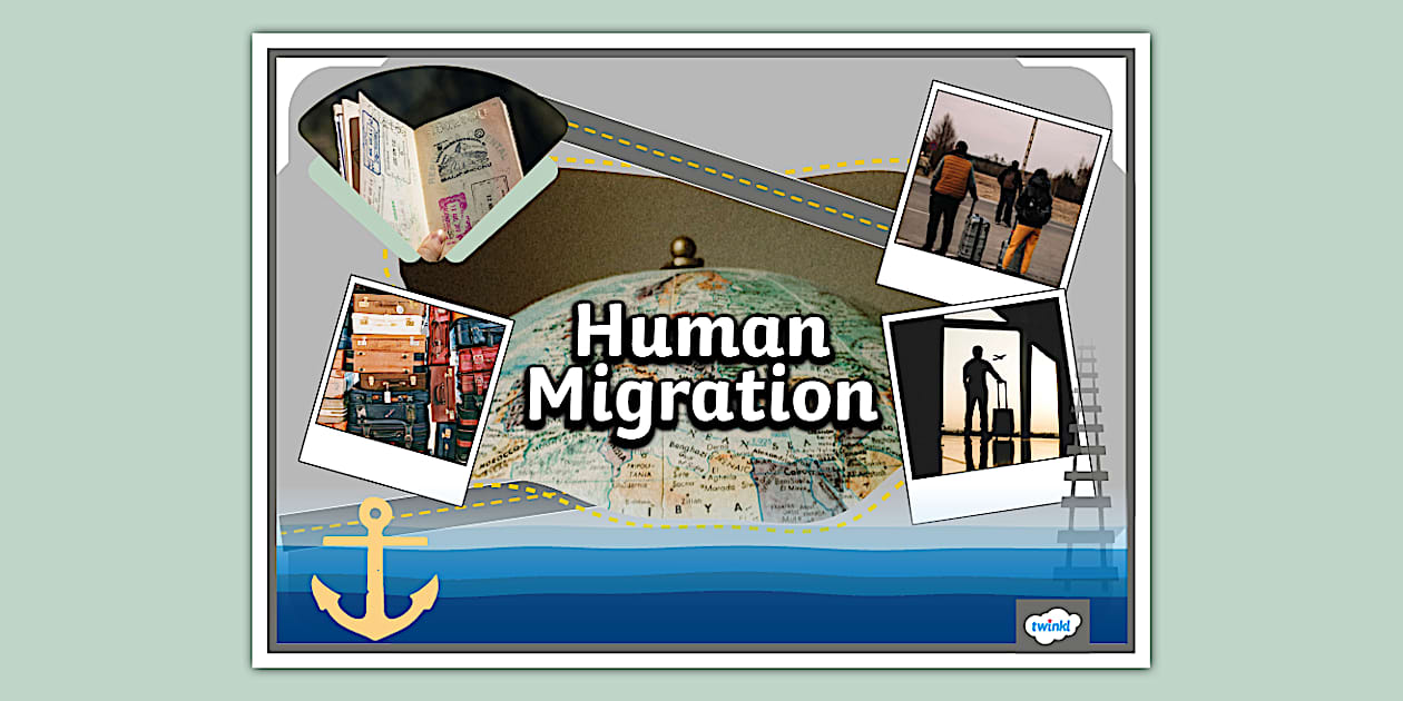 Human Migration Photo Display Poster (teacher made) - Twinkl
