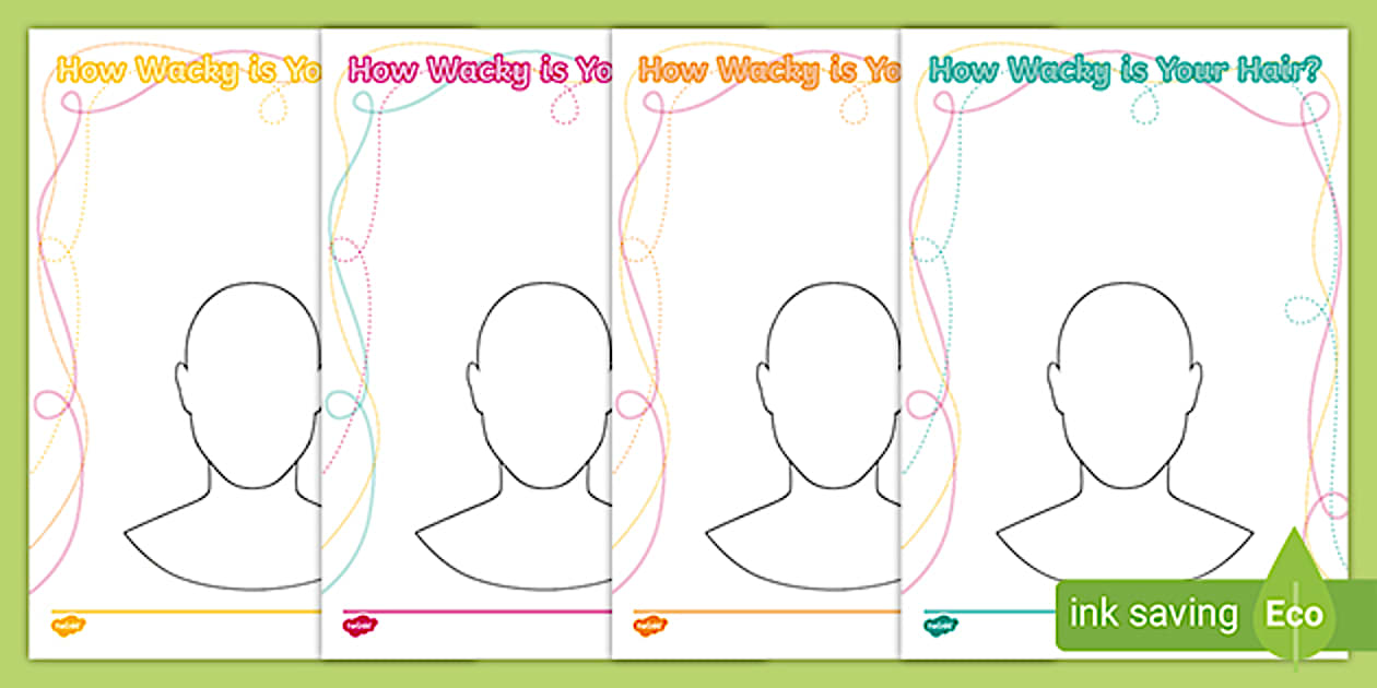 Editable Crazy Hair Drawing Activity (teacher made) - Twinkl