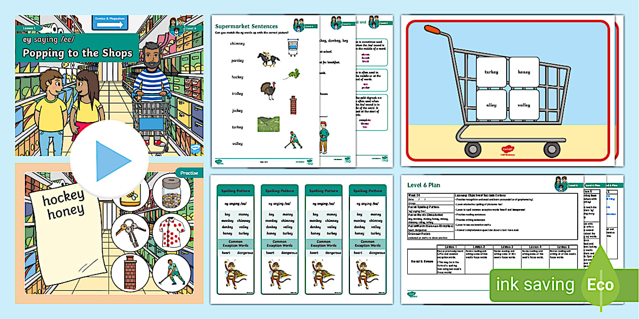‘ey’ saying /ee/ Lesson Plan - Level / Phase 6 Week 20 Lesson 1 Twinkl ...
