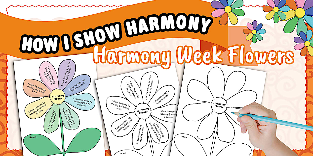 How I Show Harmony: Harmony Week Flowers