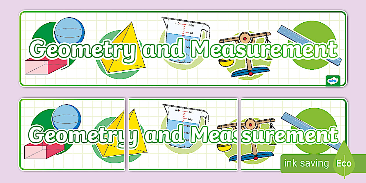 Geometry and Measurement Display Banner NZ (teacher made)