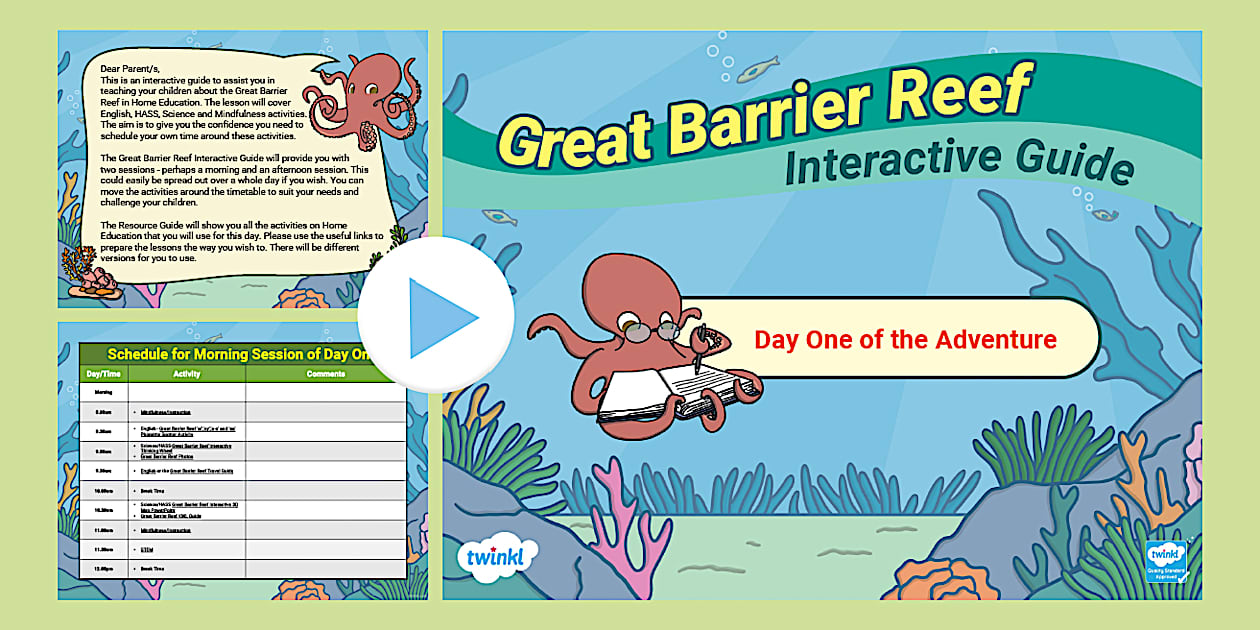 Great Barrier Reef Interactive Guide: Day 1 (Teacher-Made)