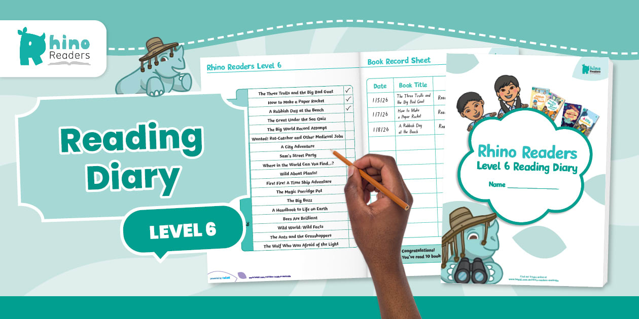 Rhino Readers Reading Diary - Level 6