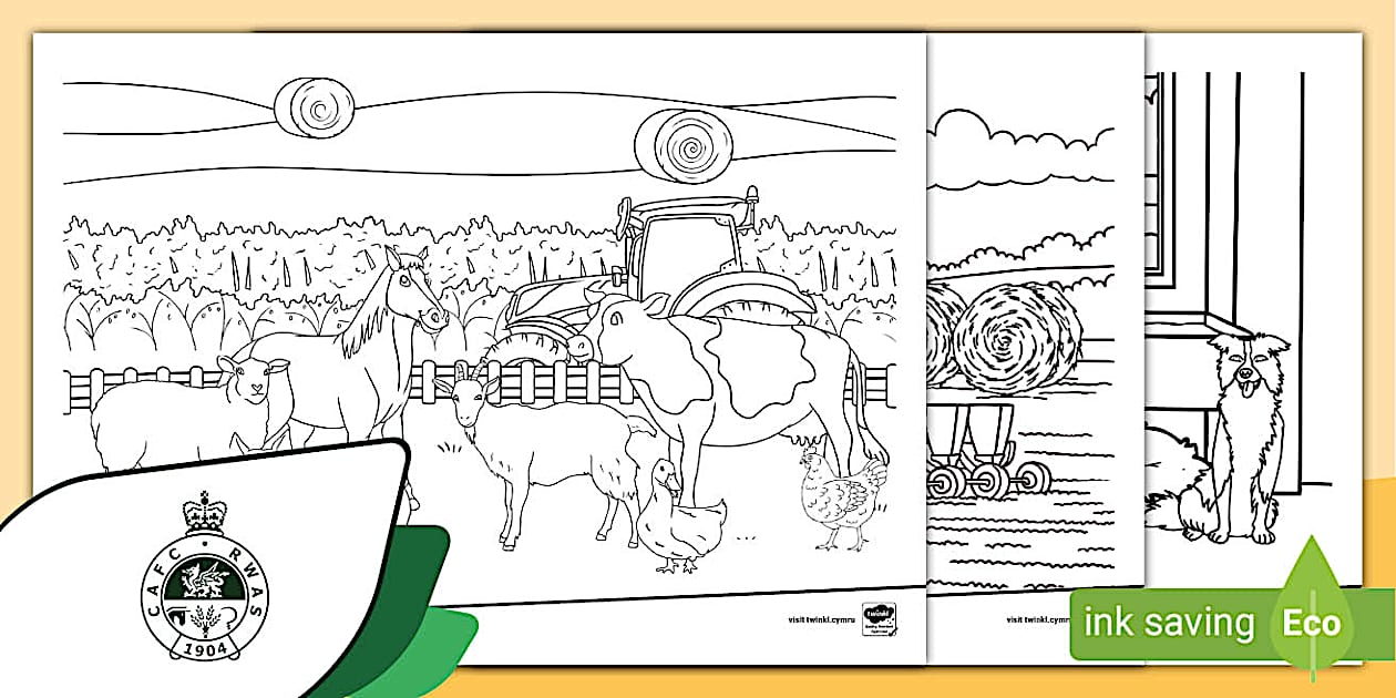 FREE! - Royal Welsh Show/Sioe Frenhinol Cymru: Colouring Sheets/Taflenni