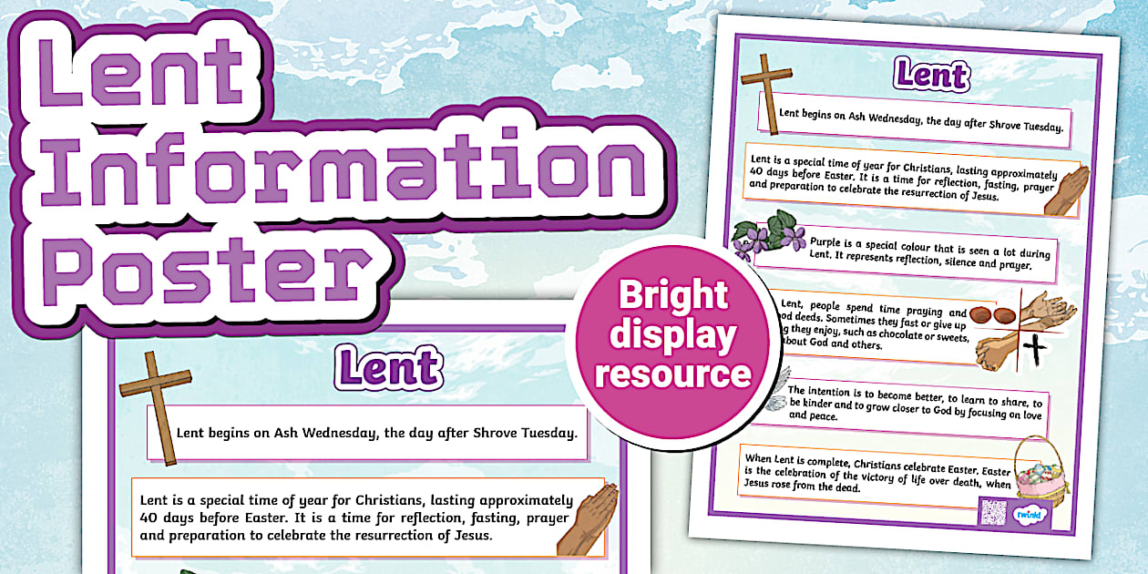 Lent Information Poster - Twinkl