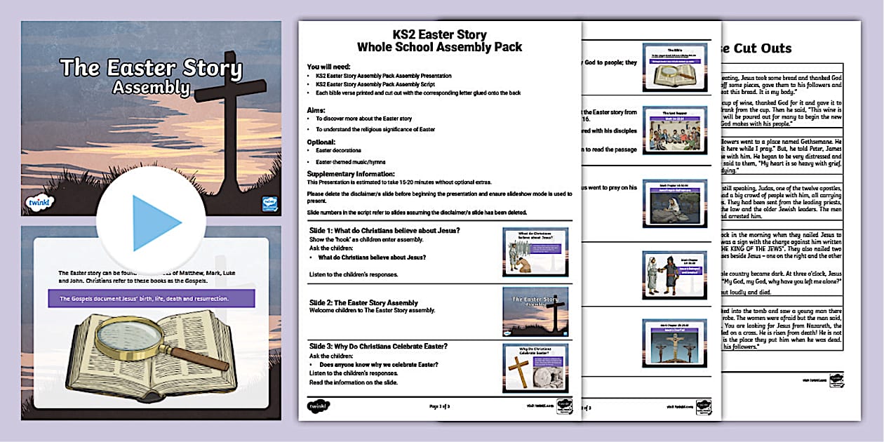 KS2 Easter Assembly Script (With PowerPoint) - Twinkl