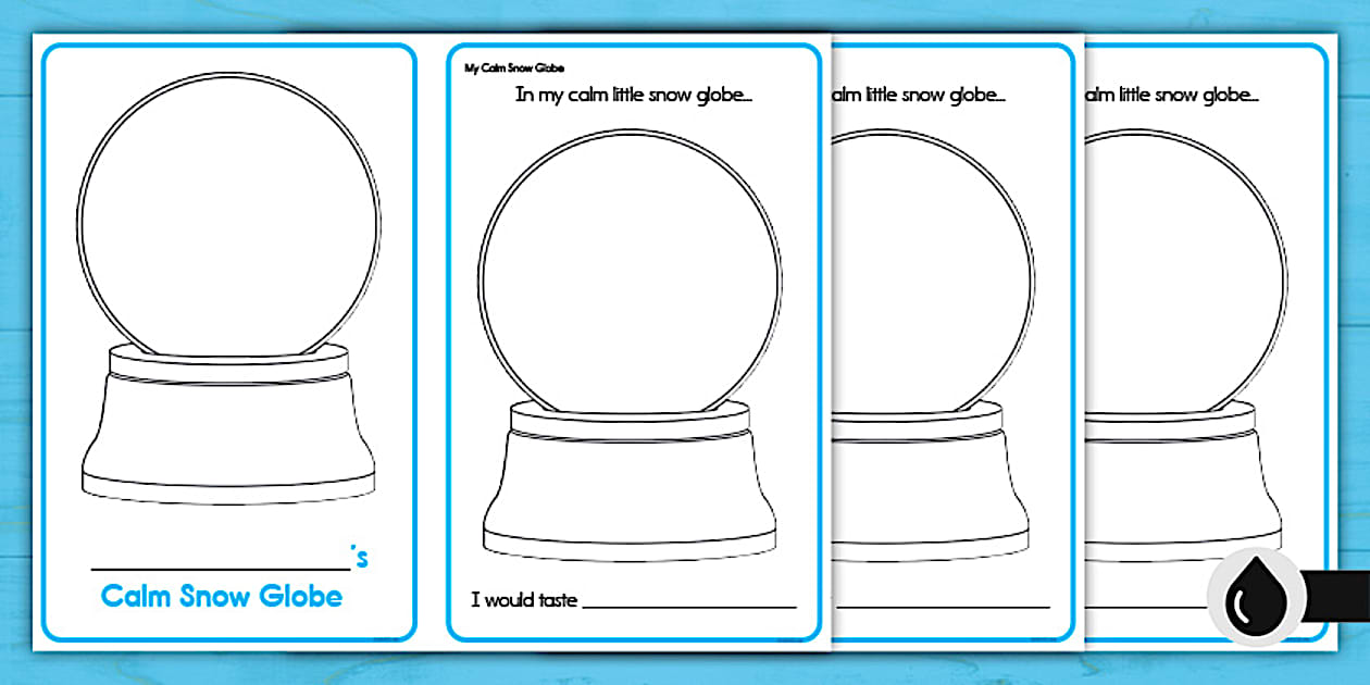 My Calm Snow Globe Mindfulness Writing Activity