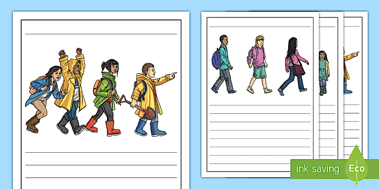 KS2 Let's all Walk to School Writing Frames (teacher made)