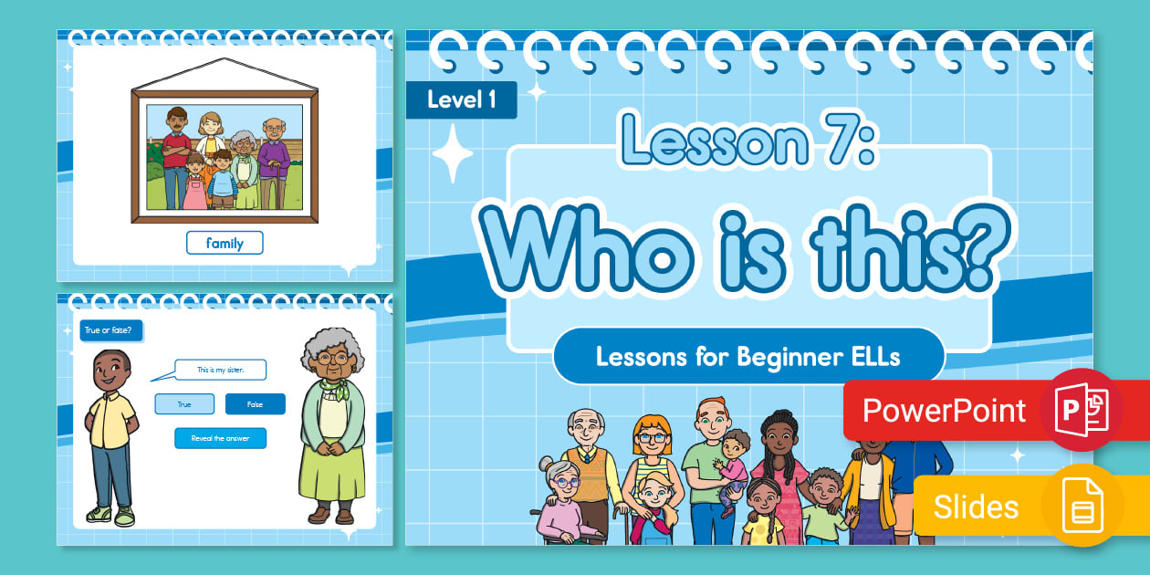 ELL Curriculum: Level 1, Lesson 7 PowerPoint & Google Slides