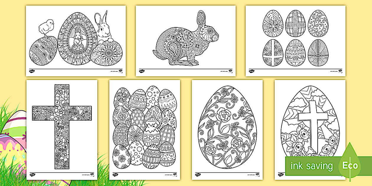 Easter Mindfulness Colouring | Primary School | Art Activity