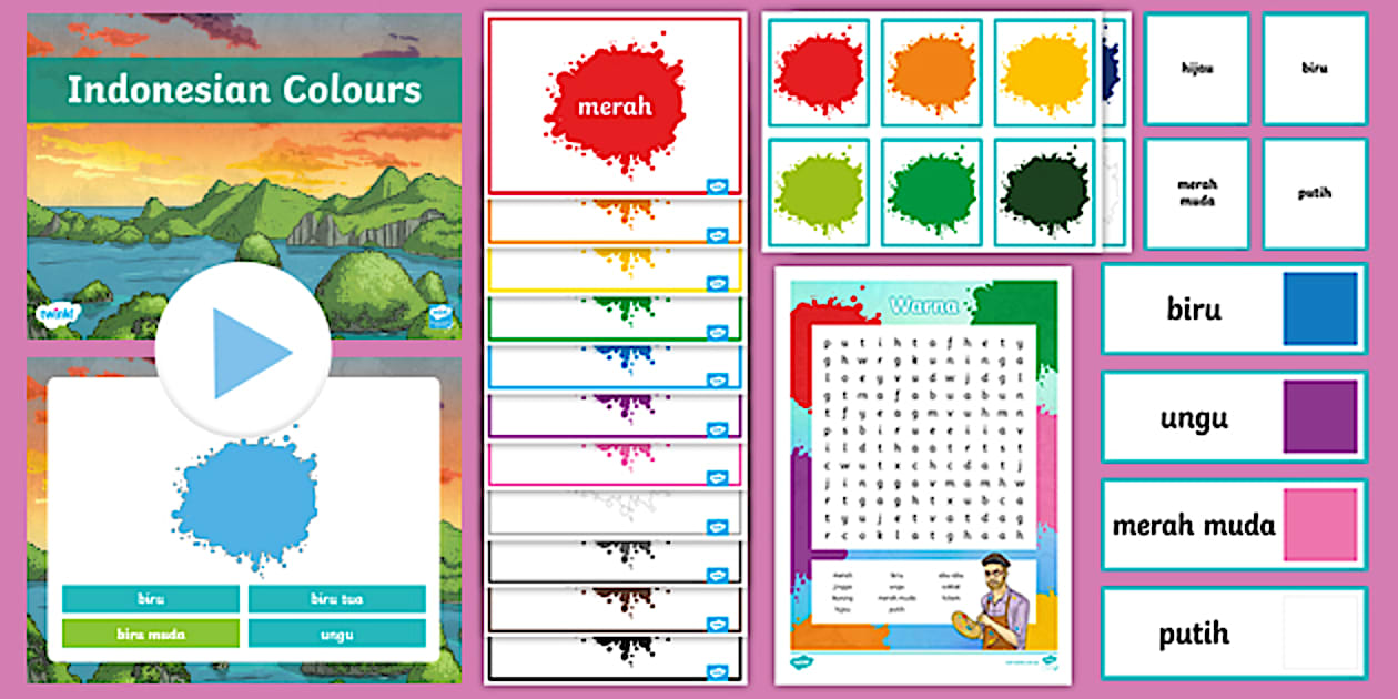 Colours Resource Pack 3-6 Indonesian