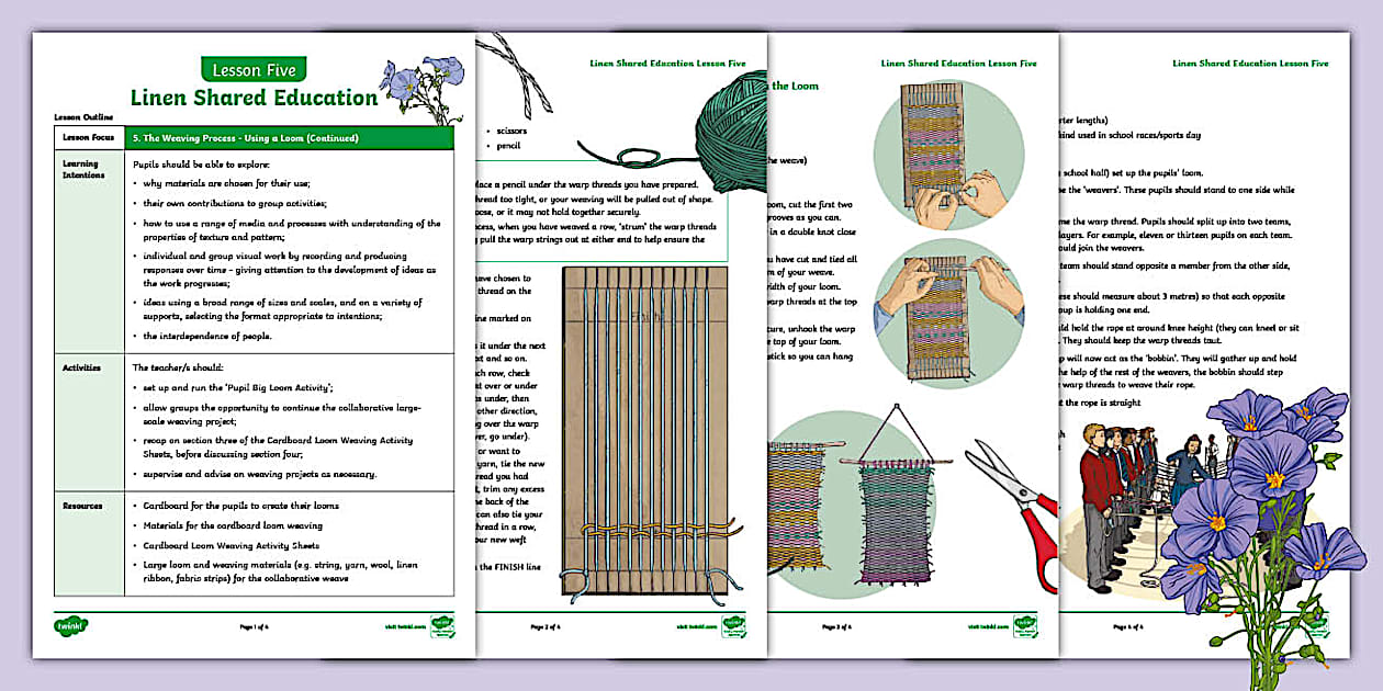 Linen Shared Education Lesson Plan Five (Teacher-Made)