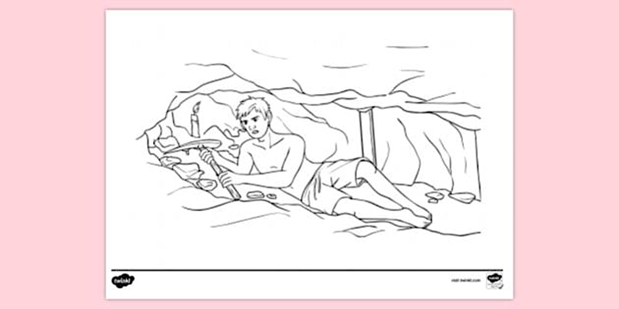 Coal Mine Colouring Sheet | Colouring Sheets (teacher made)