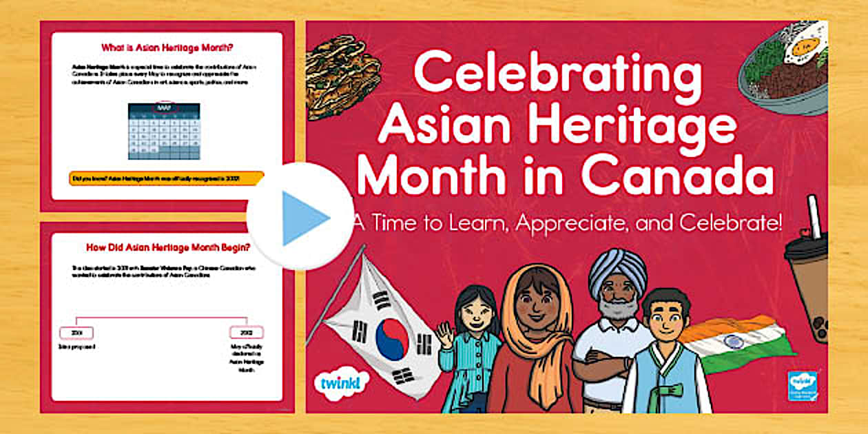 Celebrating Asian Heritage Month in Canada PowerPoint