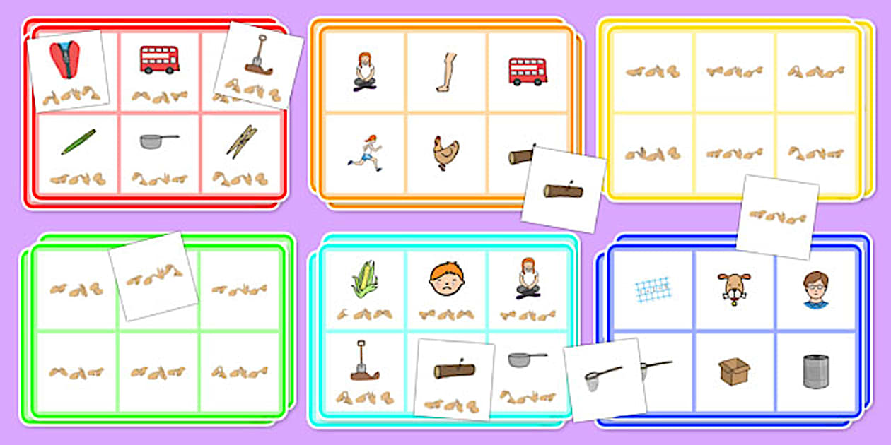 CVC Word Bingo and Lotto Activity Pack with British Sign Language