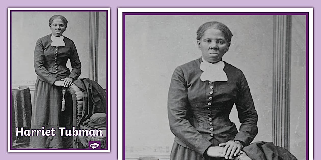 Harriet Tubman Photo Display Poster (teacher made) - Twinkl