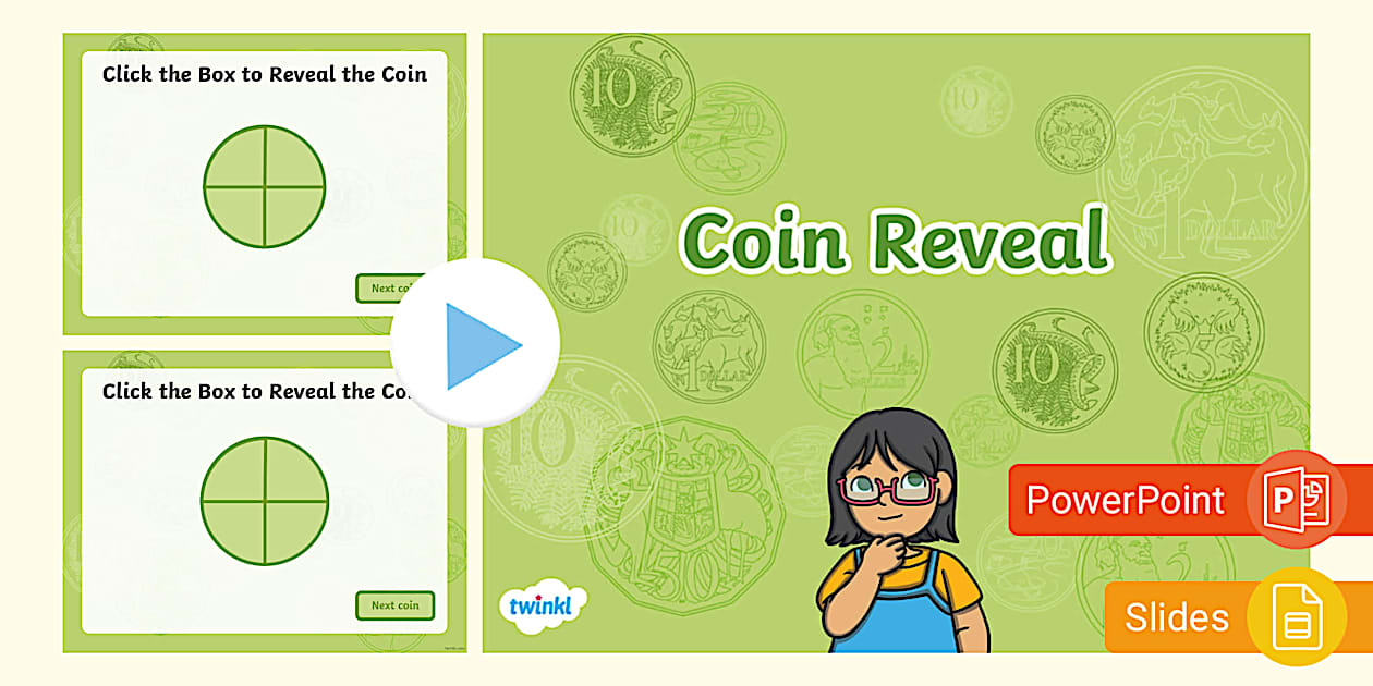 Australian Coins Reveal PowerPoint (teacher made) - Twinkl