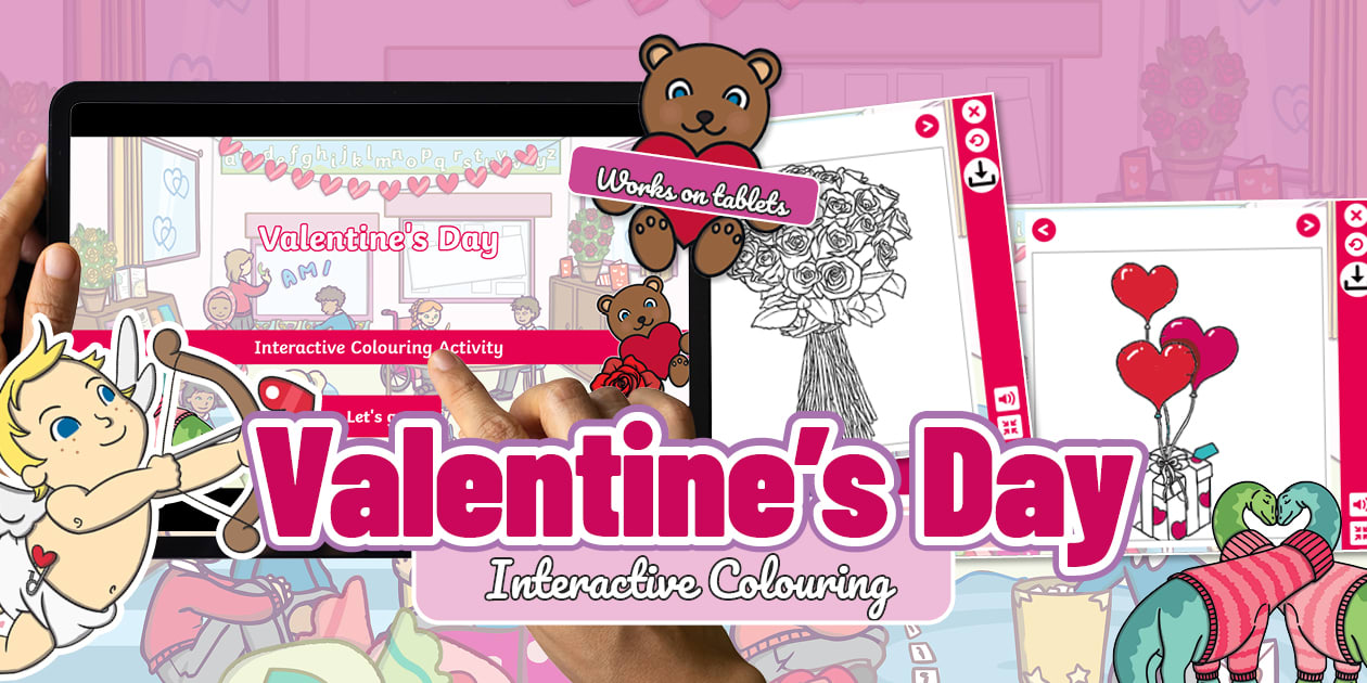 Foundation Phase Life Skills - Valentine's Day - Interactive Colouring ...