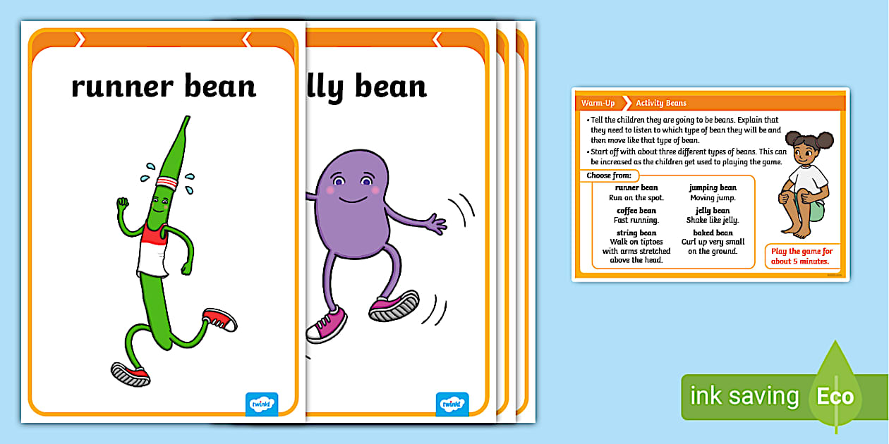 Foundation P.E. Activity Bean Game for EYFS | Warm-Up Game