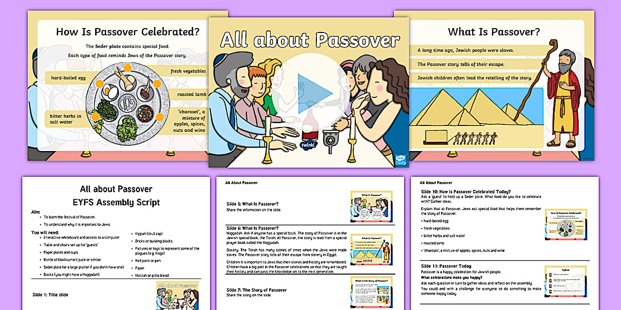 EYFS All about Passover Assembly Pack (teacher made)