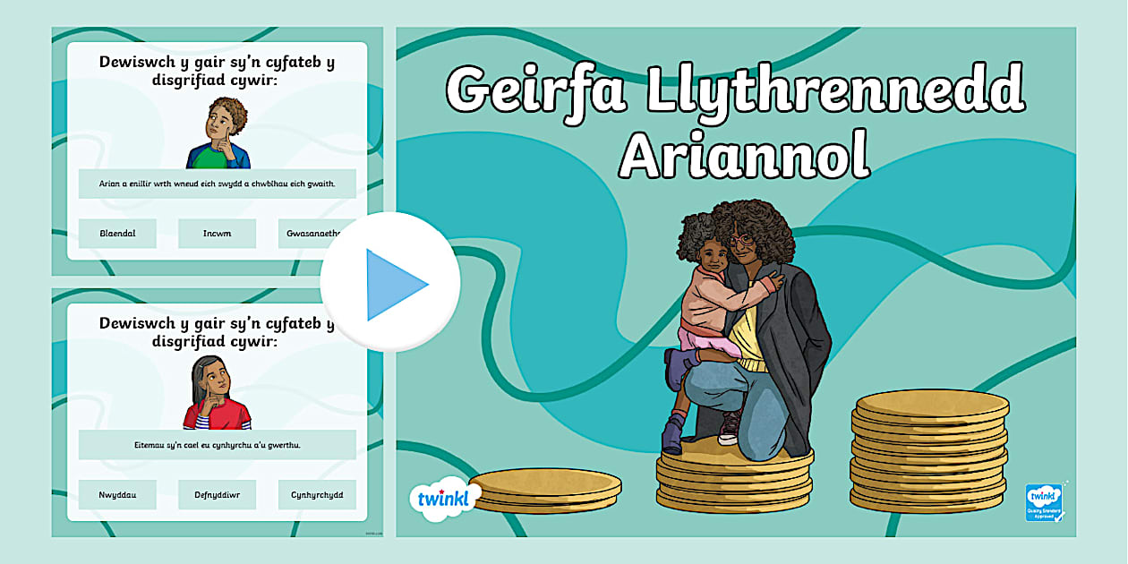 Gêm Bŵerbwynt Llythrennedd Ariannol (teacher made)