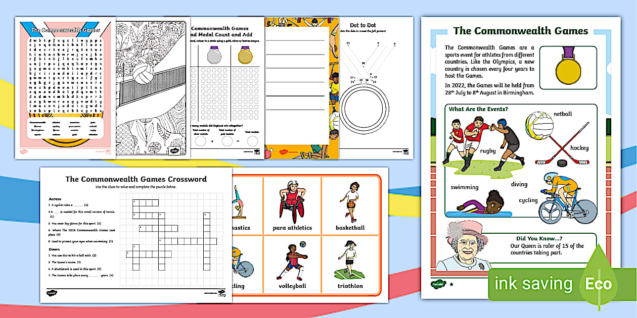 KS1 The Commonwealth Games Activity Pack (teacher made)