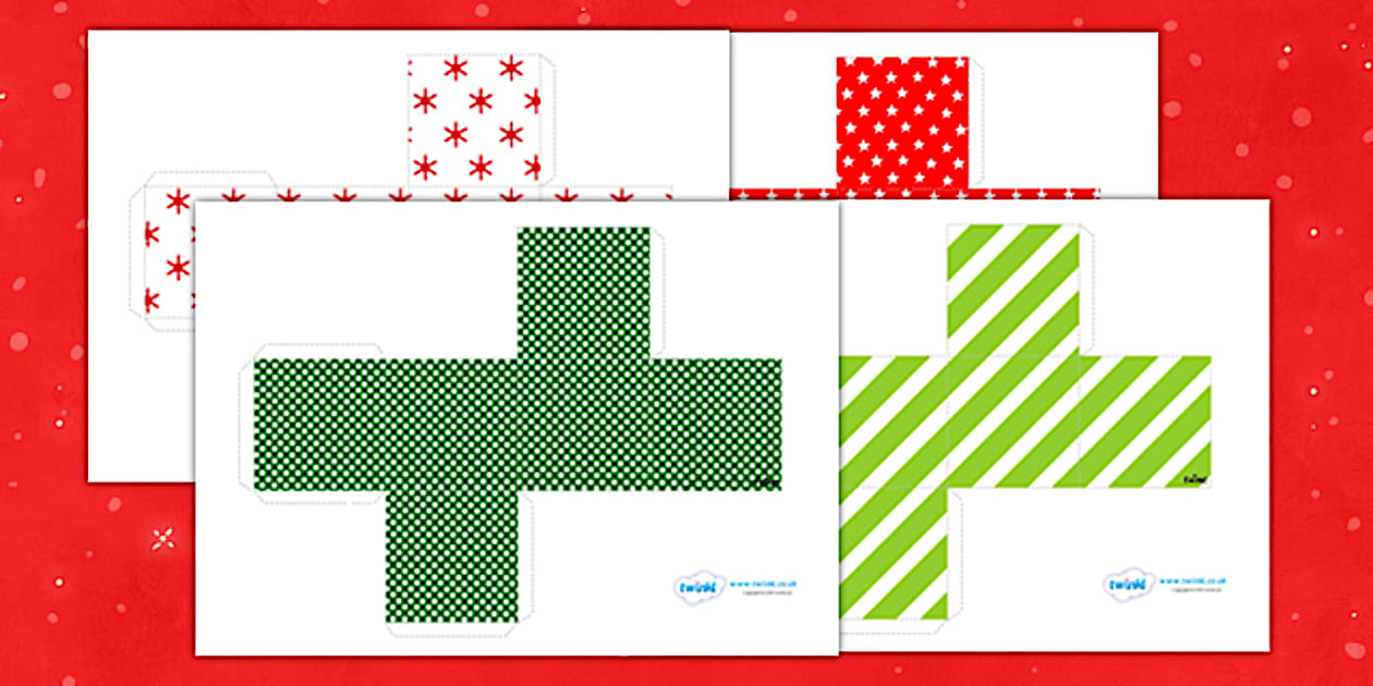 Christmas Gift Boxes | Cutting Exercise | Primary Resource