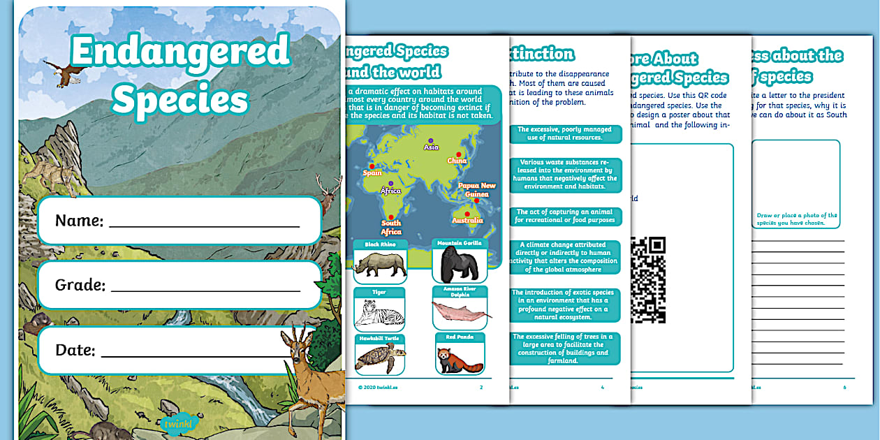 Endangered Species Activity Pack | Wildlife Conservancy