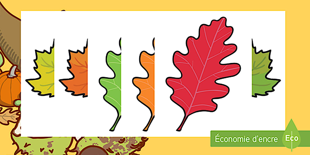 Découpage de feuilles d'automne maternelles - Cycle 1