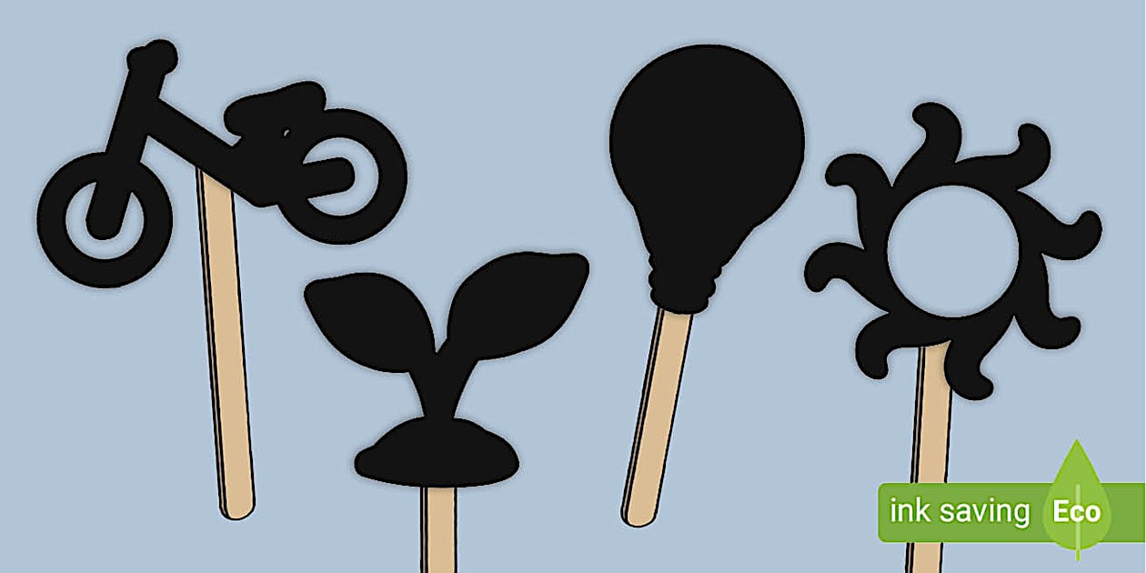 Earth Hour Shadow Puppet Cut-outs (Teacher-Made) - Twinkl