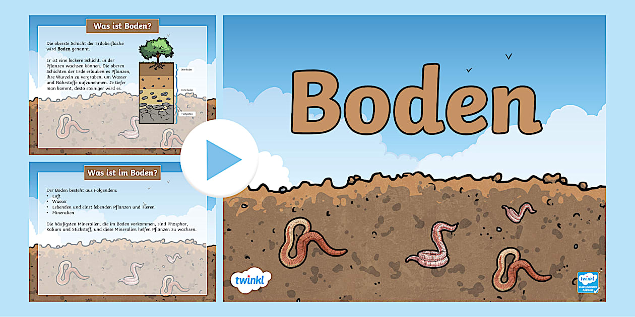 Der Boden - PowerPoint Präsentation (teacher made) - Twinkl